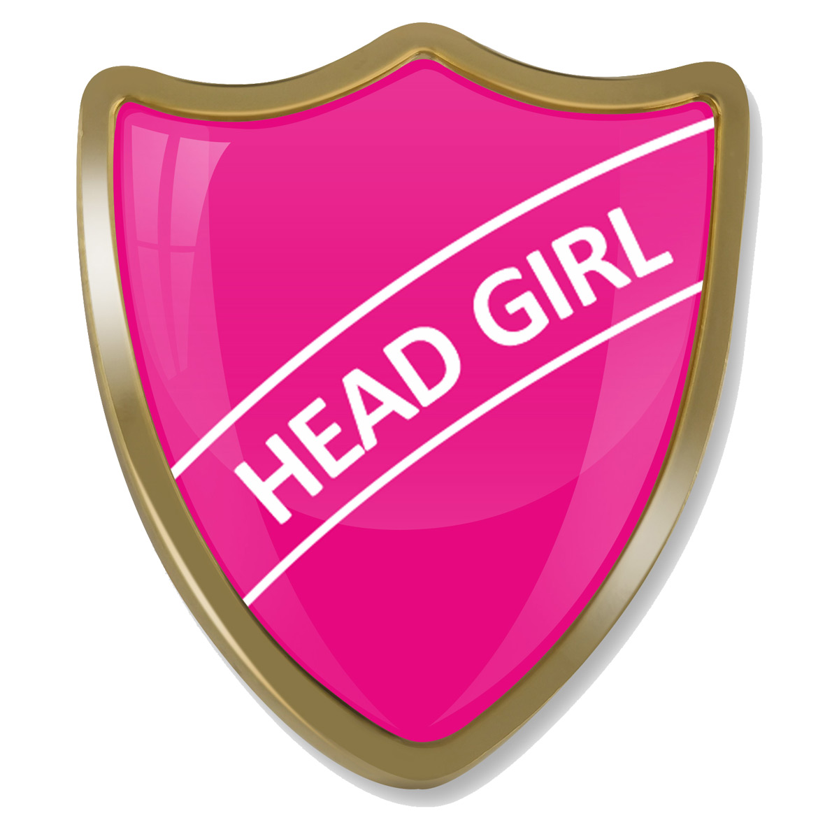 Head Girl Shield Badge Choice Of 12 Colours Trophyme